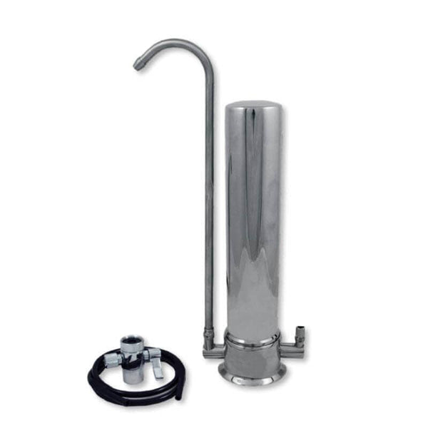 Ace Slimline Stainless Steel Benchtop Water Filter - Ace Water Shop